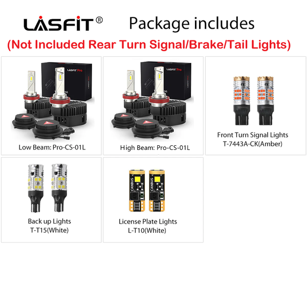2022 Chevrolet Silverado 1500 H11 Custom-Fit LED Bulbs｜Lasfit