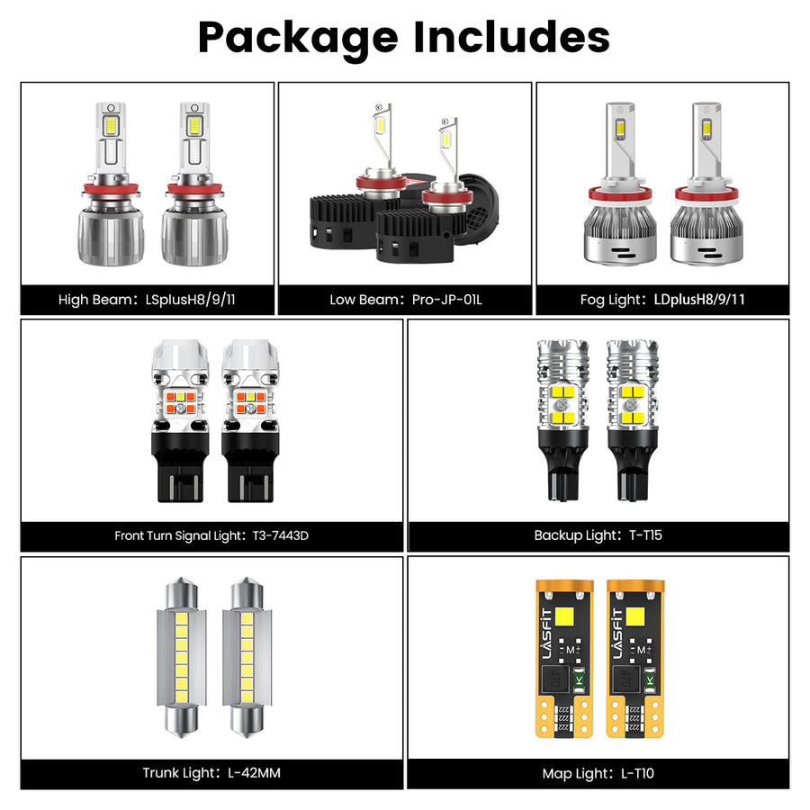 2017 2022 Jeep Grand Cherokee Bulb Size Chart Headlights Fogs
