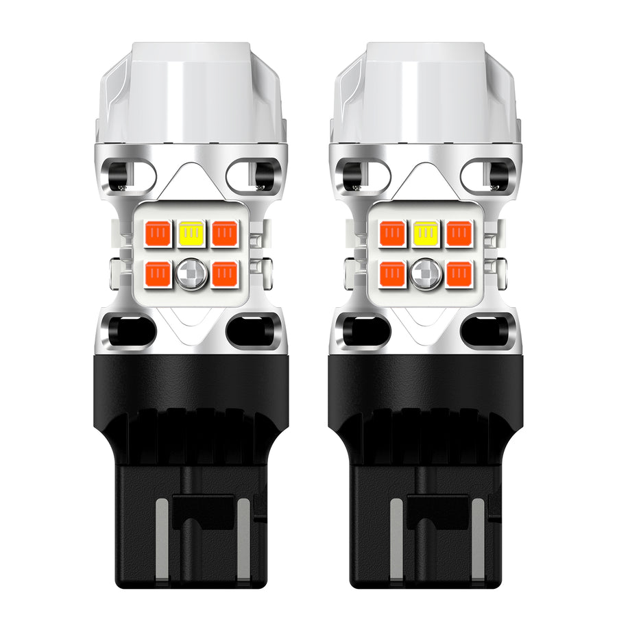 7443 7444 LED Front Turn Signal Bulbs CanBus-Ready Switchback | T3 Ser ...