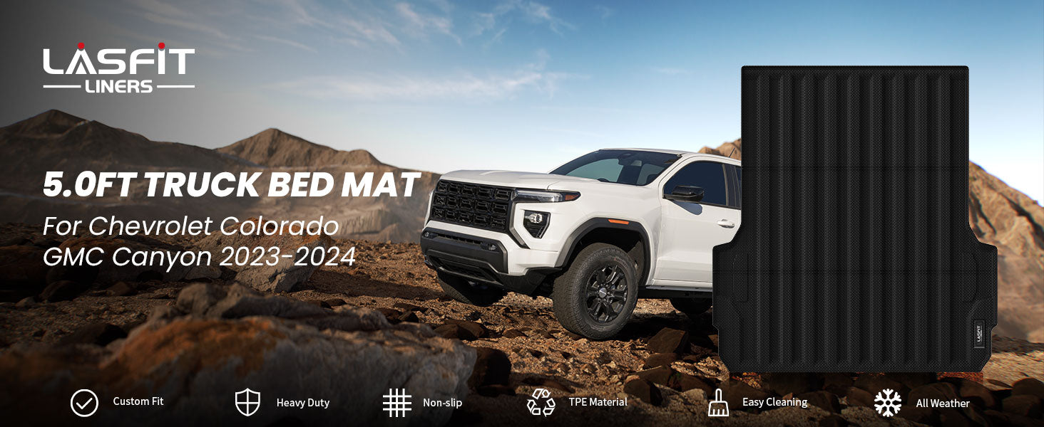 Fit for 2023-2024 Chevrolet Colorado Heavy Duty 61.7"(5FT) Bed Mat ...