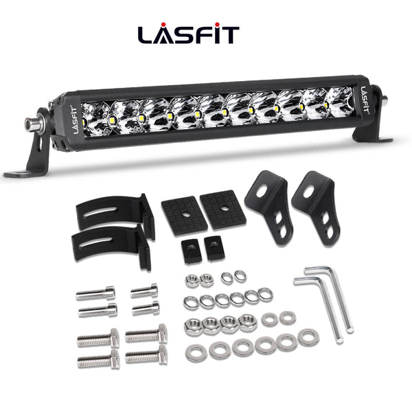 12 Inch Off-Road LED Light Bars Combo Flood Spot Single Row - LASFIT