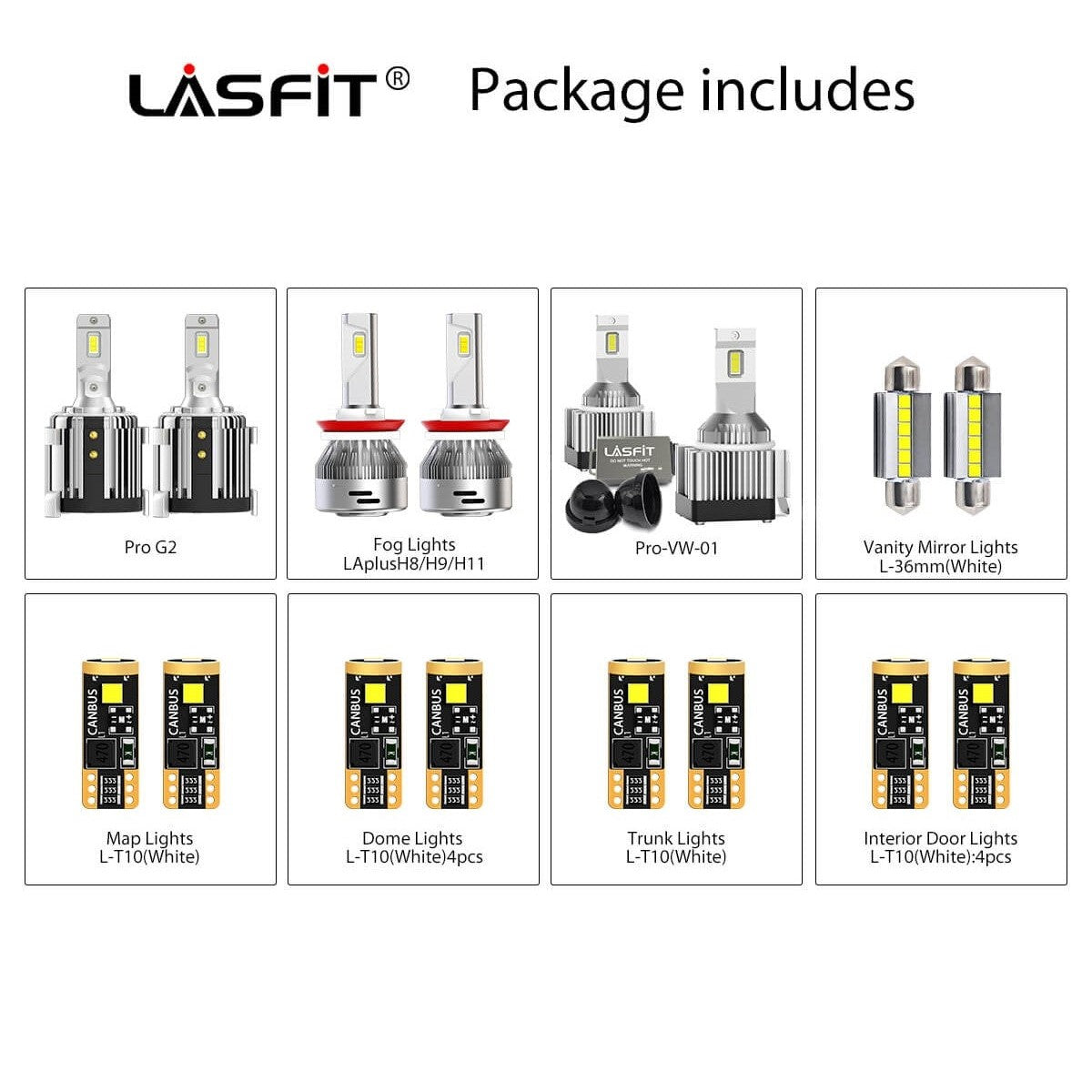 2012-2015 Volkswagen Passat Custom H7 LED Bulbs｜Lasfit