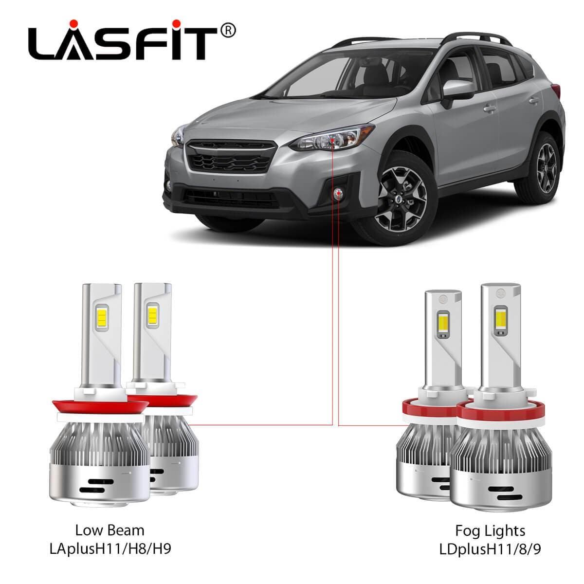 2018-2021 Subaru Crosstrek LED Light Bulbs Replacement｜Lasfit