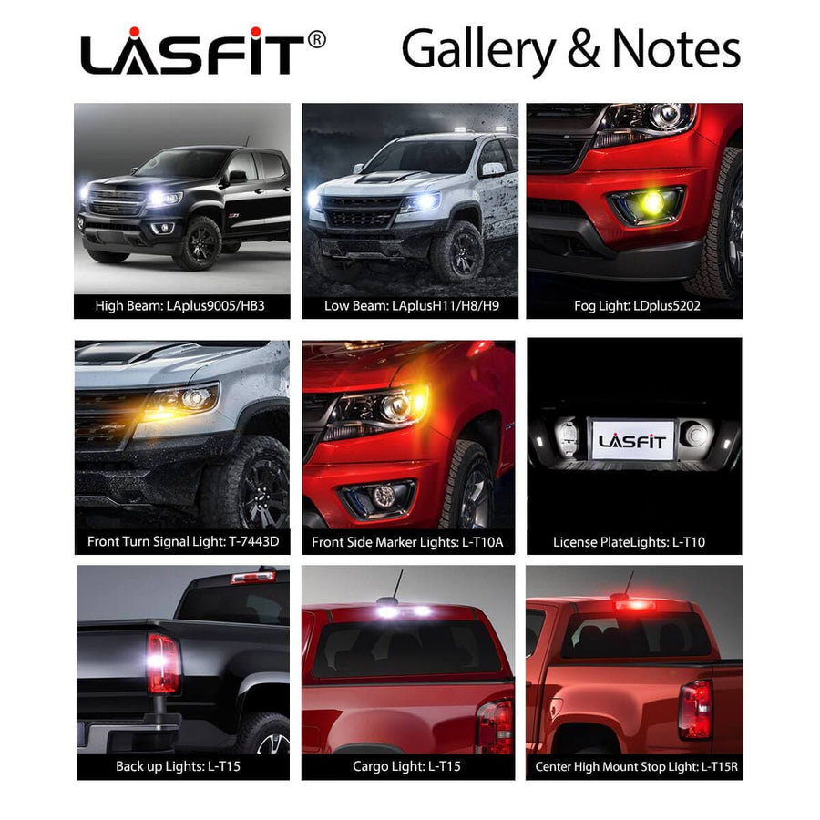 LED Bulbs For 2019-2022 Chevrolet Colorado｜Lasfit – Lasfit®