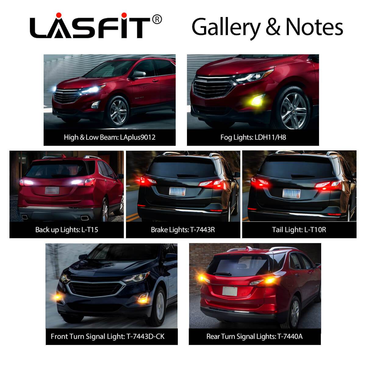 Fit for 2018 2020 Chevrolet Equinox LED Bulbs 9012 Exterior Interior Lights