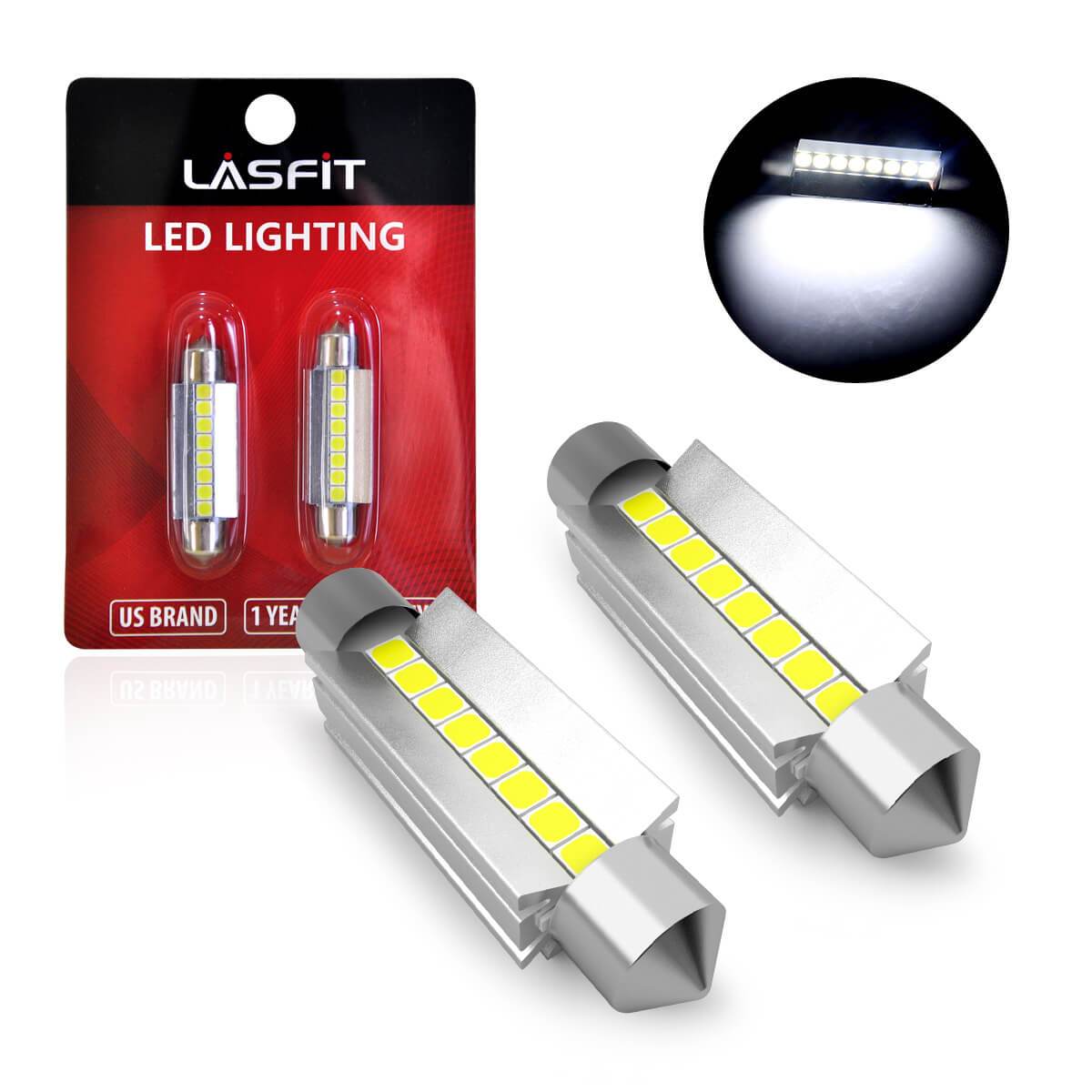 LASFIT 44MM 561 562 569 579 LED Trunk Cargo License Plate Light Bulb