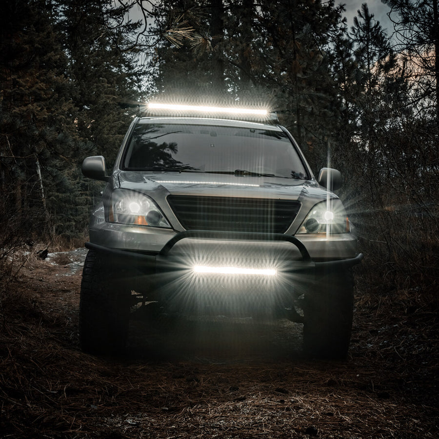 LASFIT Off-Road LED Light Bars 12 22 32 42 52 Inch Spot Flood Combo Si ...