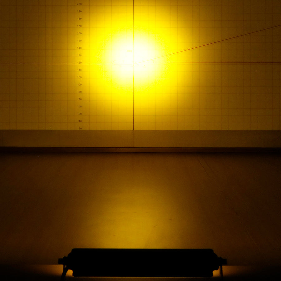 Lasfit 32" Off-Road LED Amber Light Bar With Slim Single Row Combo Flo ...